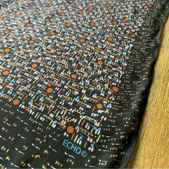 Echo | Accessories | Vintage Echo Silk Scarf Made In Japan 7s 80s ...